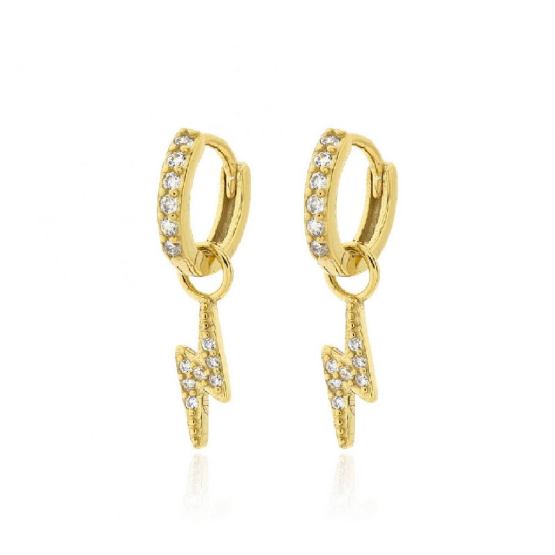 Aro Rayo Color Oro - Chapado